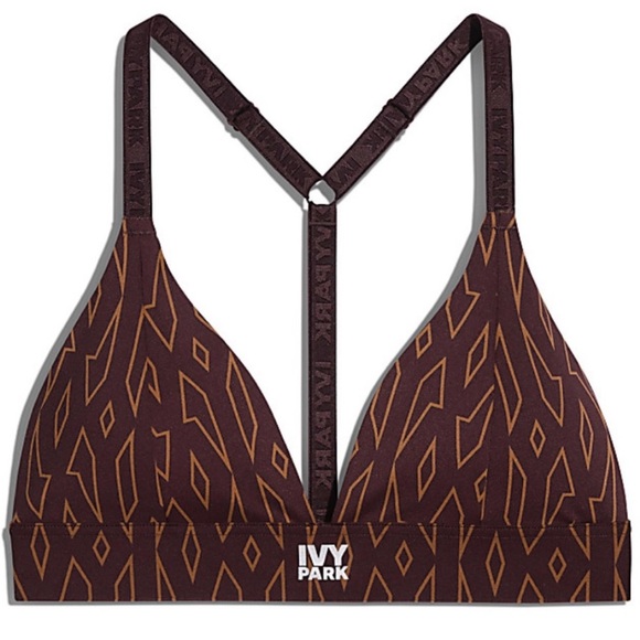 IVY PARK | Tops | Adidas X Ivy Park Maroon Monogram Triangle Bra | Poshmark